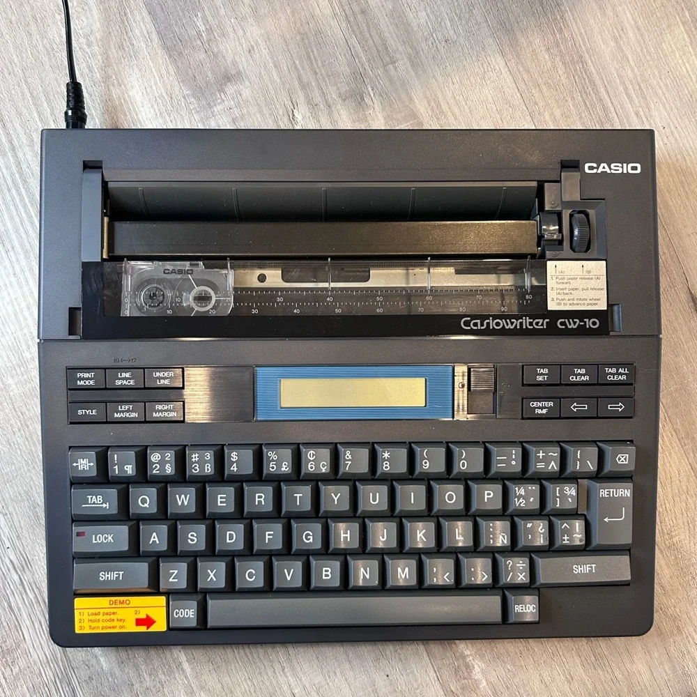 Casio | Other | Casio Writer Cw Electronic Typewriter W Box Excellent ...